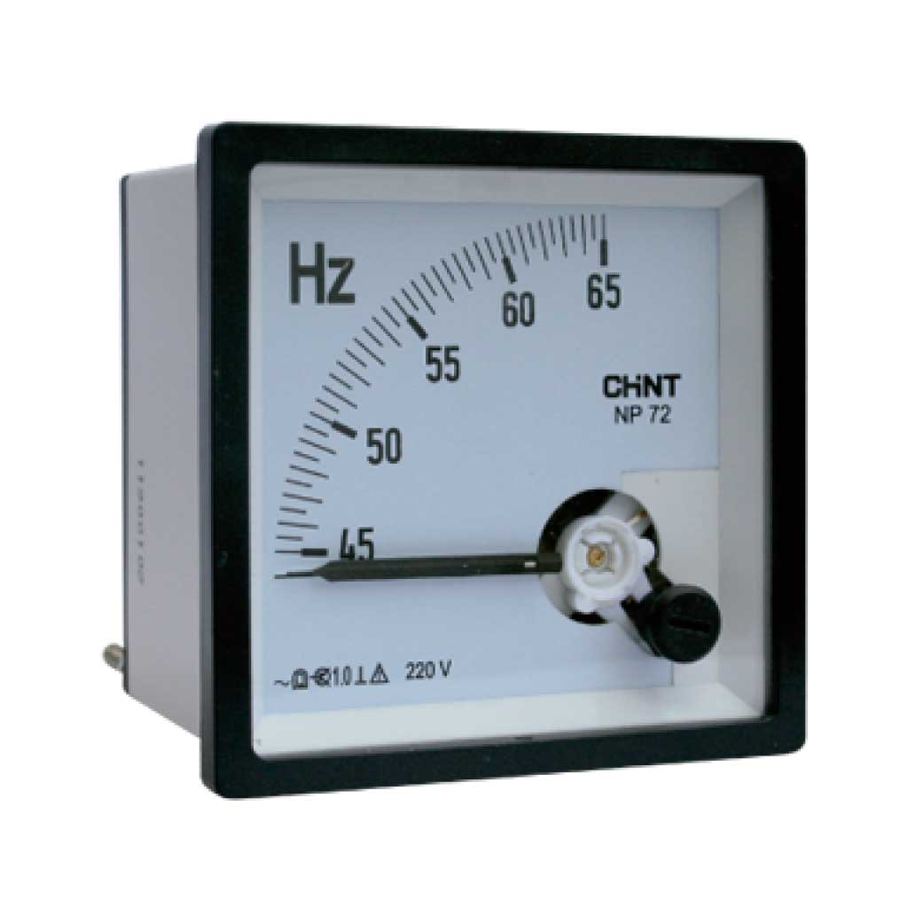 NP72-FHZ — FRECUENCÍMETRO ANÁLOGO 72 X 72MM 45.0-65.0HZ, 220VAC ...